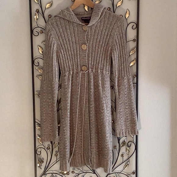 Hooked Up by IOT | Sweaters | Hooke Up By Iot Hooded Sweaterduster ...